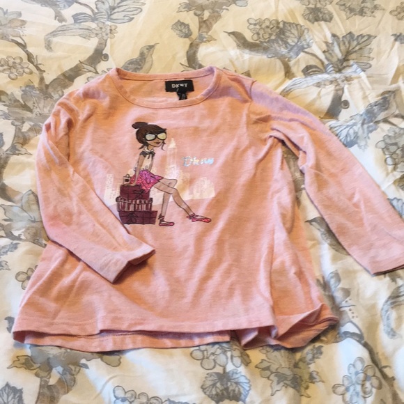 Dkny | Shirts & Tops | Dkny Pink City Girl Long Sleeve Shirt 4t | Poshmark